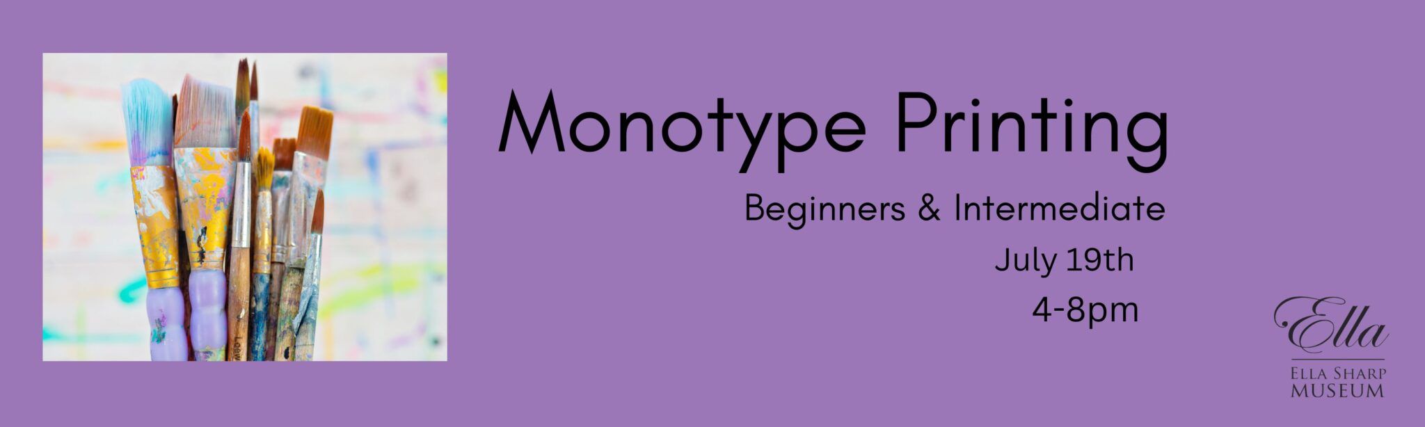 Monotype Printing - Beginner/Intermediate Workshop - Ella Sharp Museum